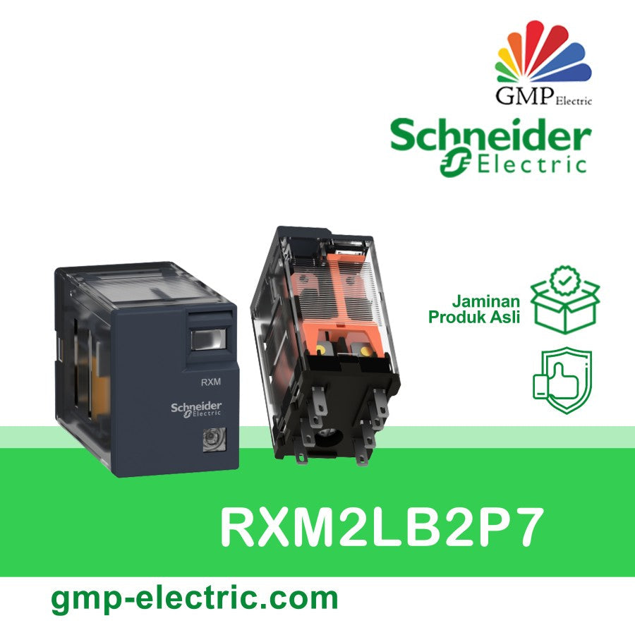 Relay Schneider RXM2LB2P7 230VAC, LED Indicator, 2 C/O 5A 250VAC