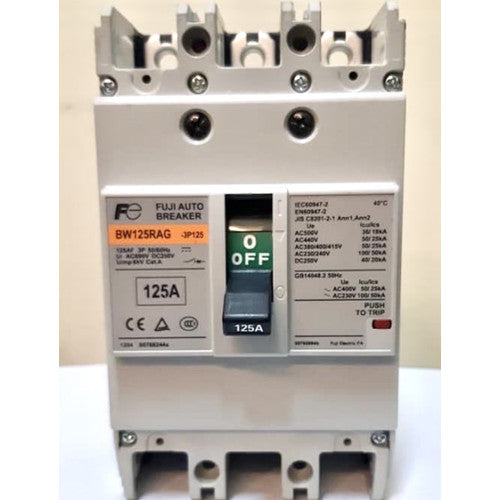 Breaker Fuji BW 125 RAG, 50kA,380/415VAC3P White 125A