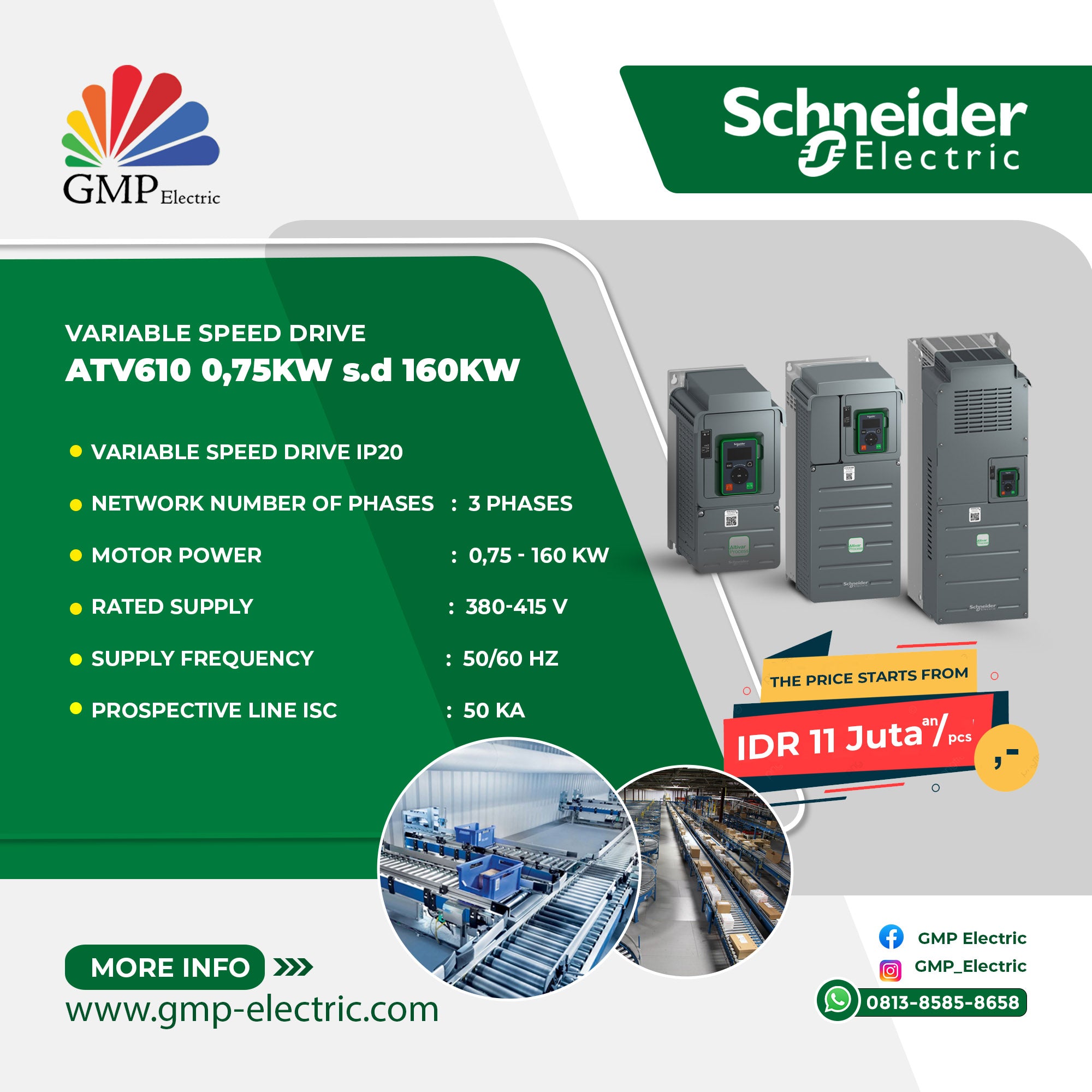 Variable Speed Drive Schneider ATV610 0.75KW to 160KW - The Ultimate S