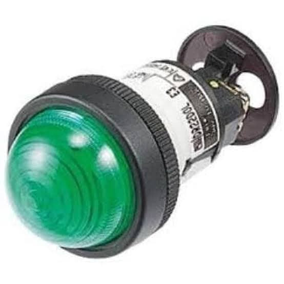 Pilot Lamp Fuji Dome DR 22 DOL E3G Direct, LED 24VDC 22 mm Green