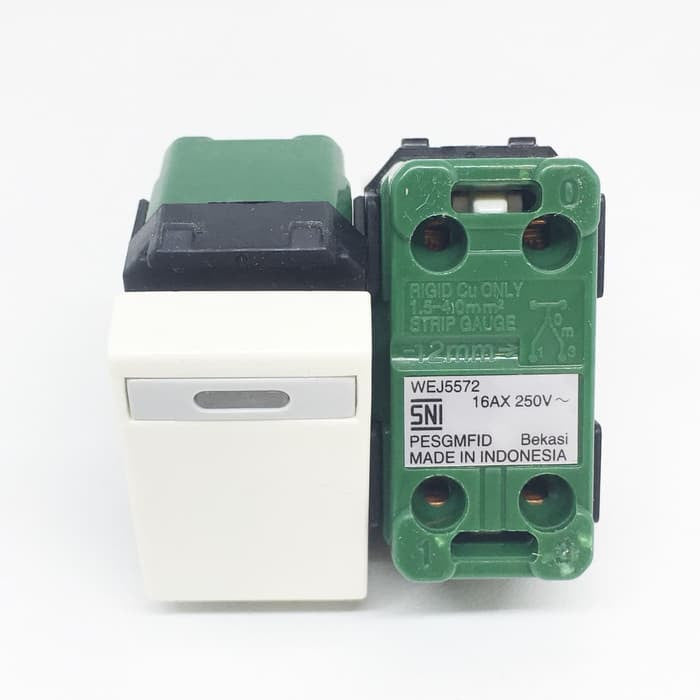 Mata Saklar Illuminasi Panasonic WEJ-5572 2W 1 Device Wide Series Whit
