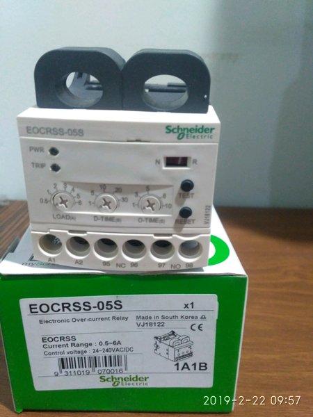 Electronic Over Current Relay (EOCR) Schneider EOCR-SS-05S 0.5~6A 24-2