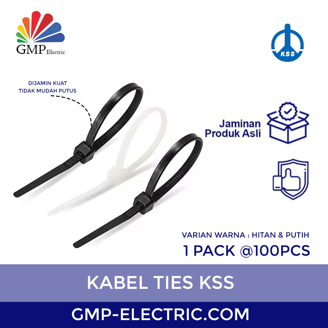Kabel Ties KSS CV-200A 203x3.6mm White @100 pcs
