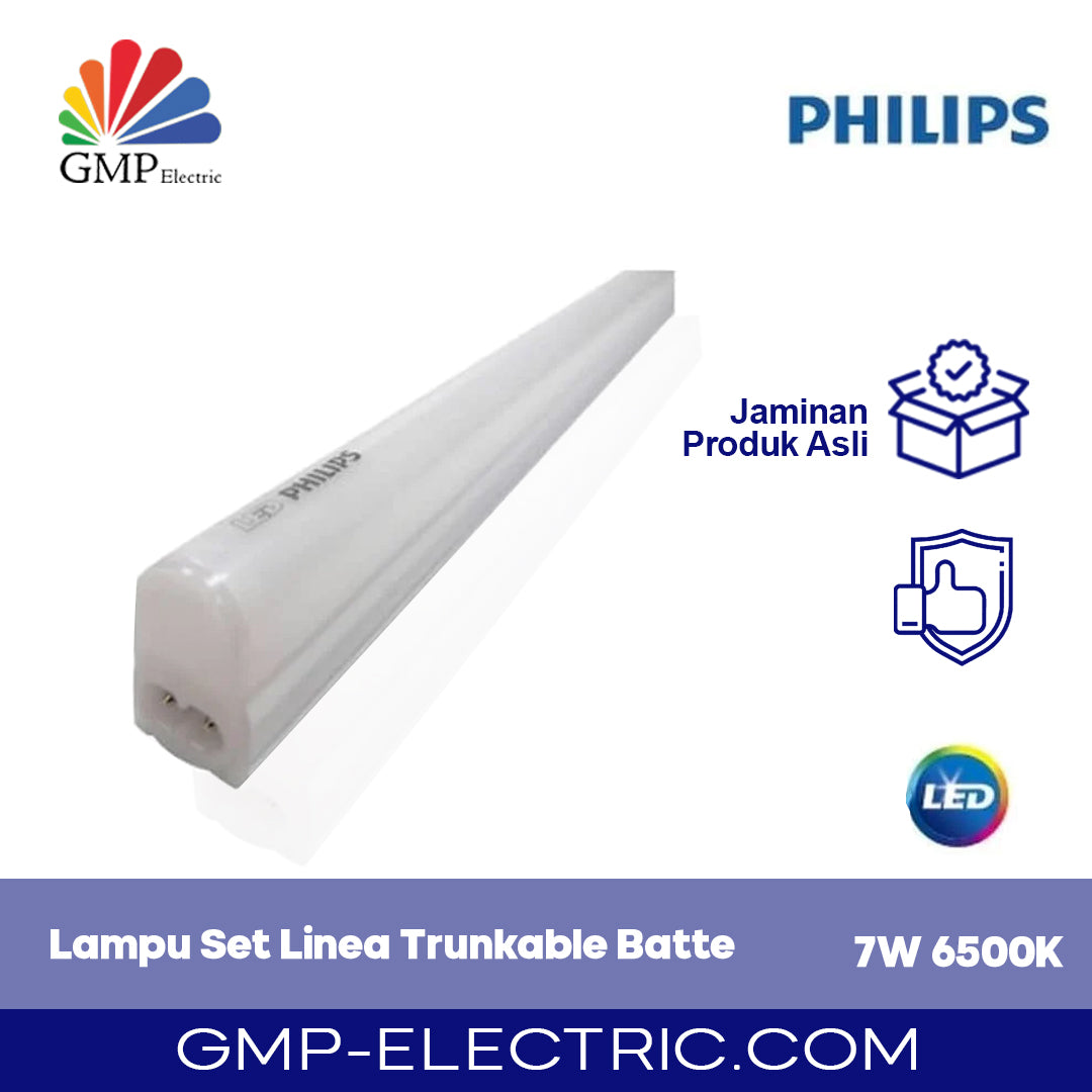 31098 Lampu Set Philips Linea Trunkable Batten 7W 6500K