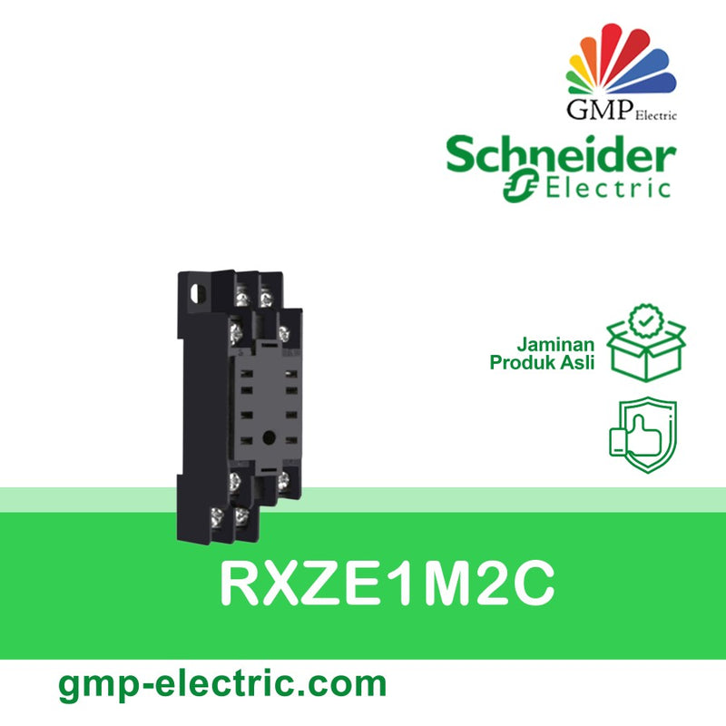 Socket Relay Schneider RXZE1M2C, u/RXM2, 8 kaki, 7A 250VAC