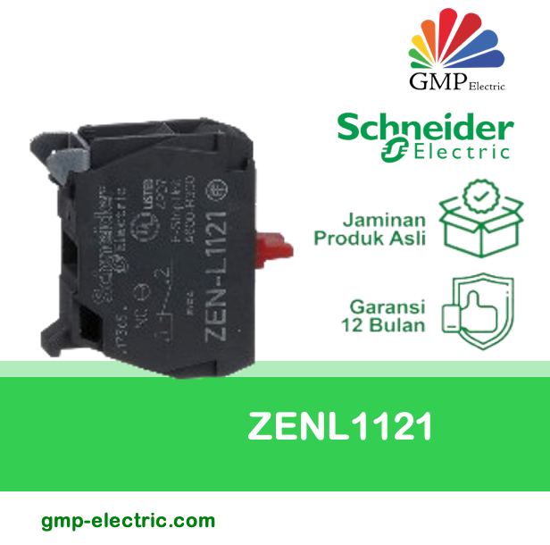 Kontak Blok Base Mounting Push Button Schneider ZEN-L1121 1 NC