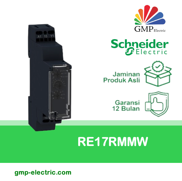 Timer Relay Multifunction Schneider RE17RMMW 12-240VAC/DC