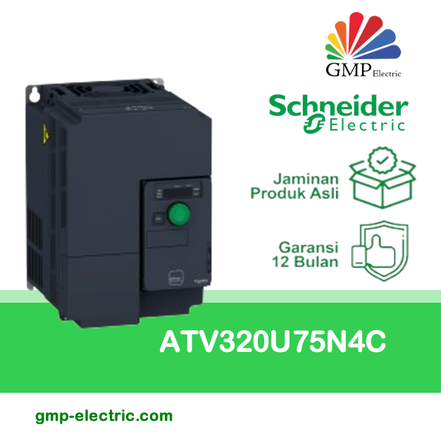 Inverter Schneider ATV320U75N4C 3P 400VAC 7.5KW