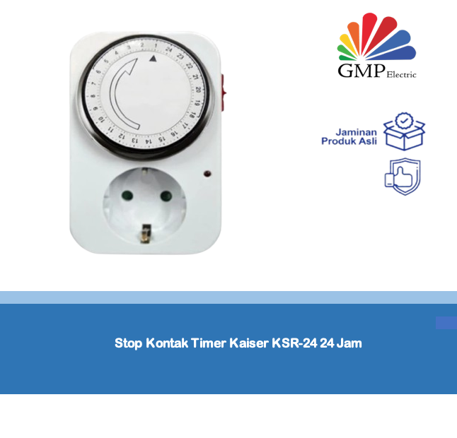Stop Kontak Timer Kaiser KSR-24 24 Jam
