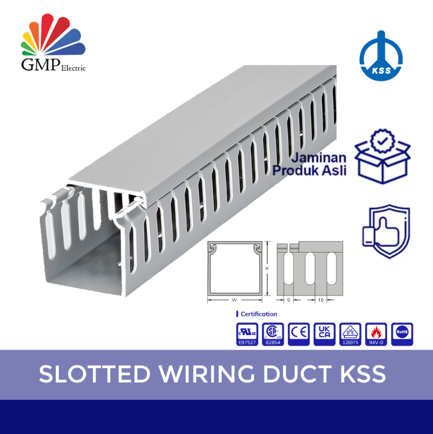 Slotted Wiring Duct KSS 33x100 mm Grey
