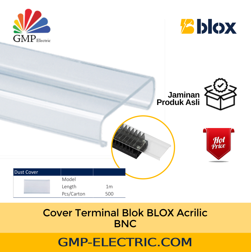 Cover Terminal Blok BLOX Acrilic F/FJD15W Transparent BNC240