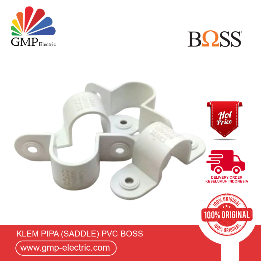 Klem Pipa (Saddle) PVC Boss 32mm B261/32WE White