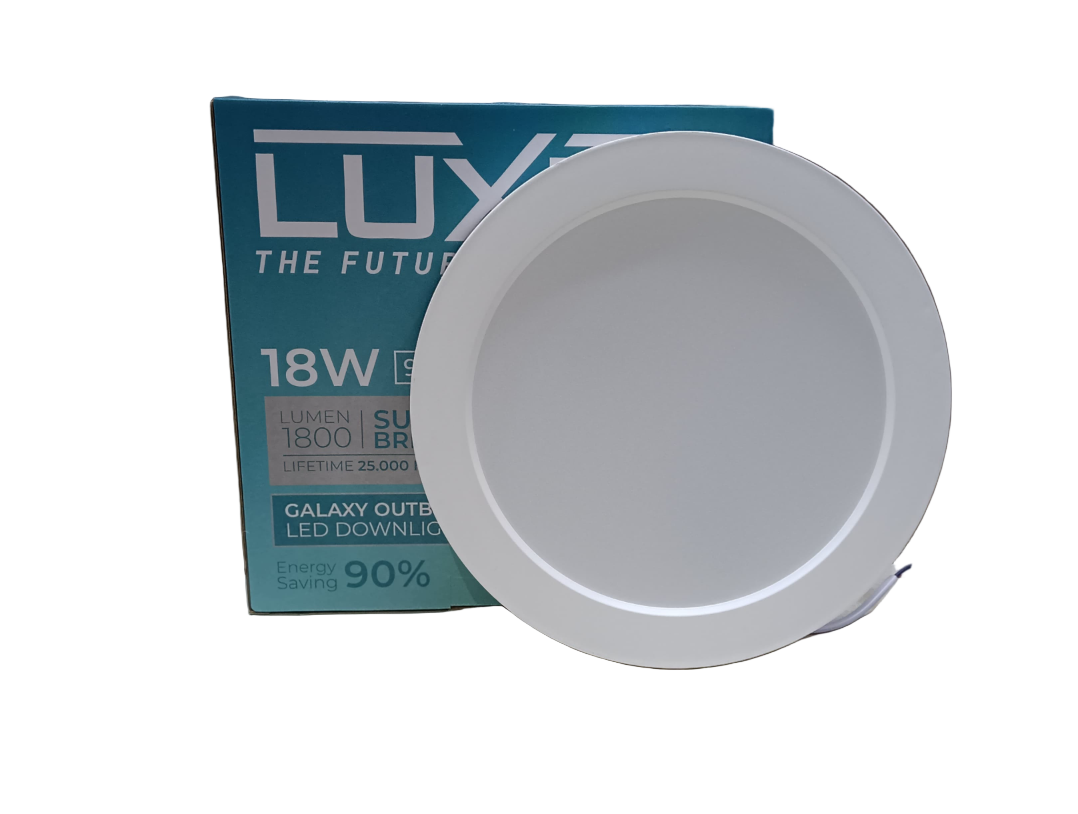 Lampu Luxen Downlight LED Galaxy IB Bulat 18W 6500K DL18GALAXYRDCDL8