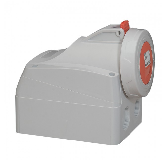 Industrial Surface Mounting Socket Legrand 5x32A Red/White IP67 (55545