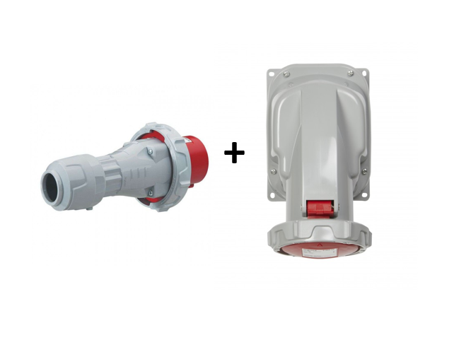 Surface Mounting Socket 555558 + Straight Plug 555528 Legrand