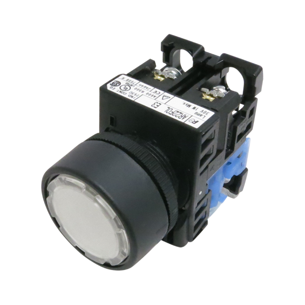 Push Lamp Fuji AR 22 FOL -11E3W Round, Momentary, LED 24V DC 22 mm Whi