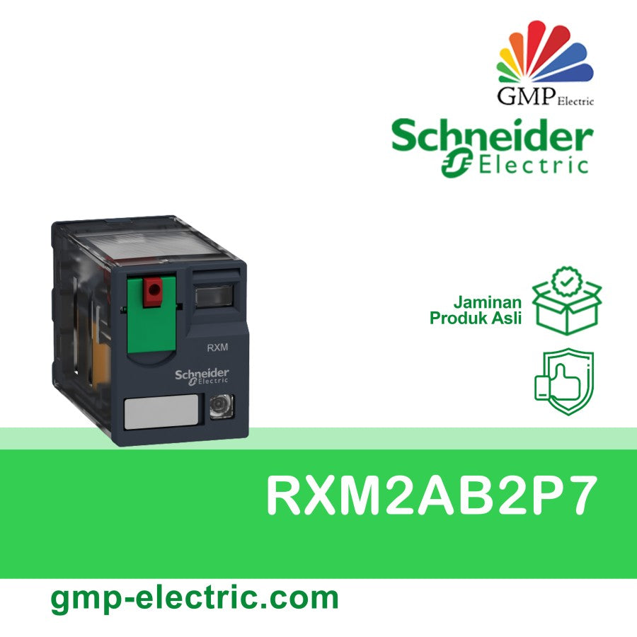 Relay Schneider RXM2AB2P7 220VAC, LED Indicator, 2 C/O 12A 250VAC