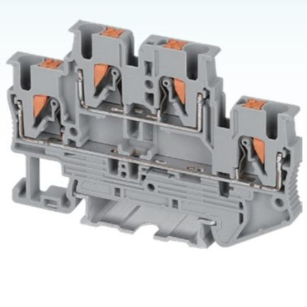 Terminal Blok Blox Push-in FJ7-2.5K 2 Tingkat 2.5mm Grey