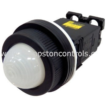 Pilot Lamp Fuji Dome DR 30 DOL S3W Trafo, LED 380VAC 30 mm White