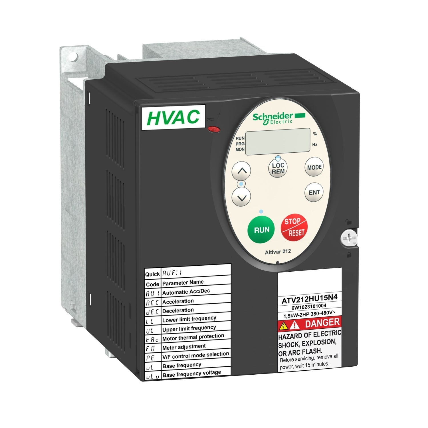 Inverter Schneider ATV212HU15N4 3P 380-480V AC 1,5KW