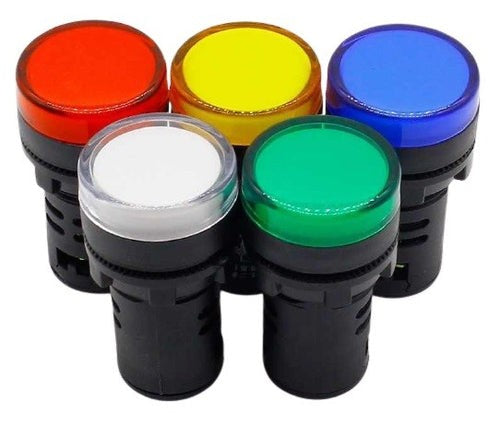 Pilot Lamp Fort Round, Direct, LED 22 mm Red 220 V AC