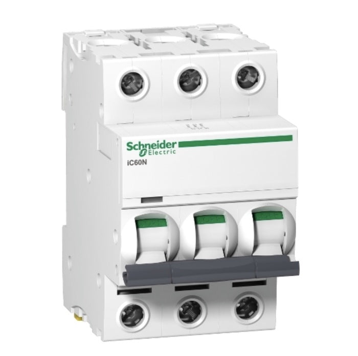 MCB Schneider iC60N, 6kA 3P 10A White A9F74310