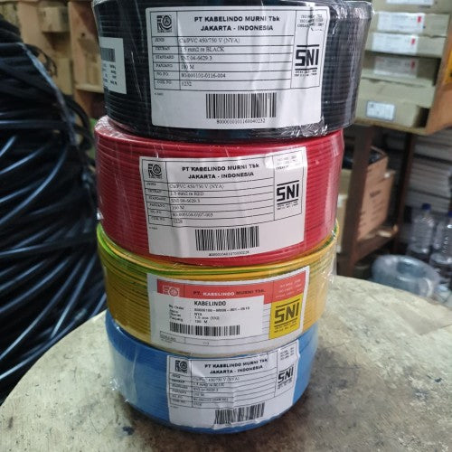 Kabel Solid Single Core Kabelindo NYA 1x70 mm Yellow/Green 450/750V