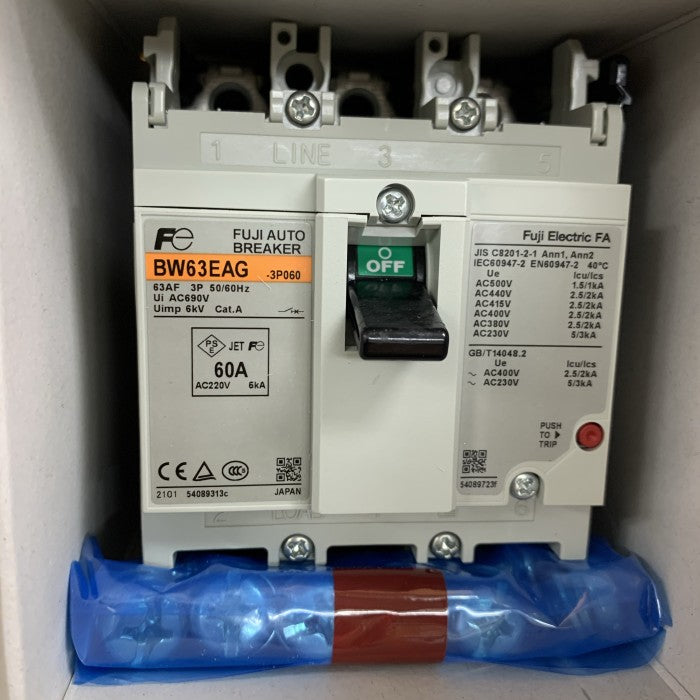 Breaker Fuji BW 50 EAG, 2.5 Ka, 380/415VAC 3P 30A / BW50EAG