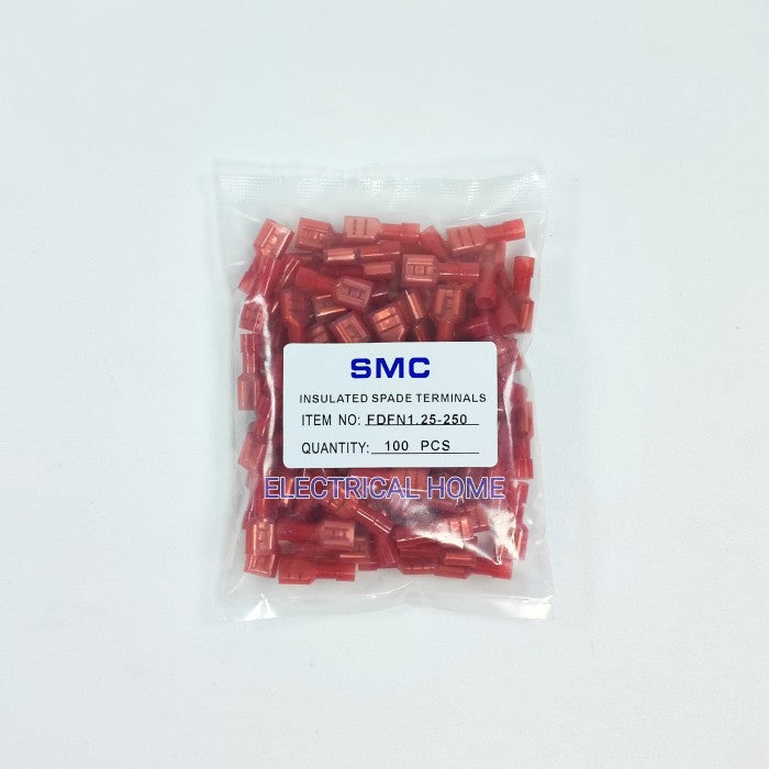 Kabel Terminal Skun Mobil Insulated FDFN 1.25-250 Red 'Transparent Fem