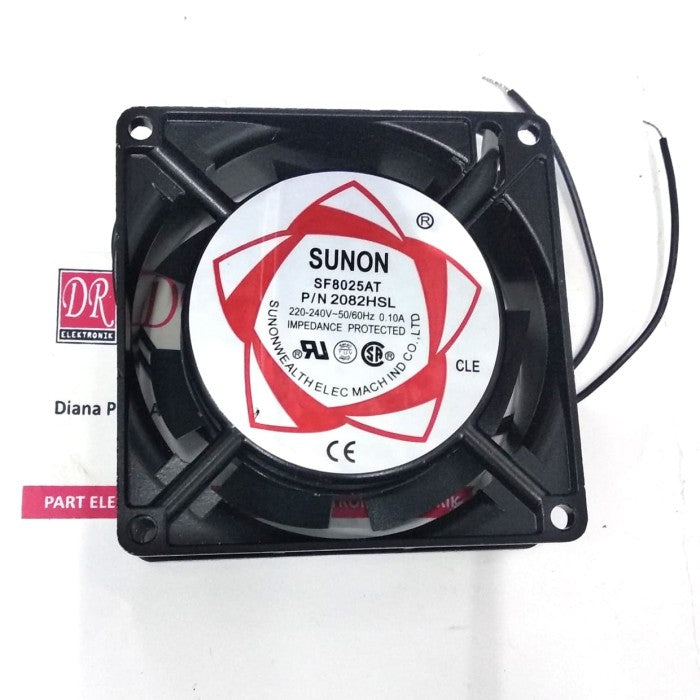 Cooling Fan Sunon 90x90x25 mm 220/240VAC Persegi