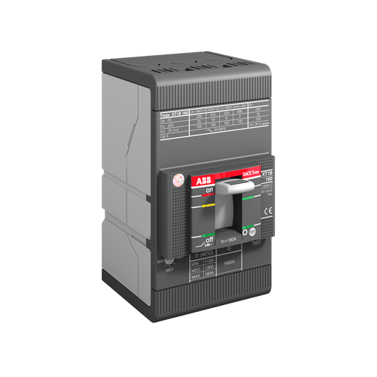 Breaker ABB Tmax XT1B TMD 3P 80A (18kA) TMD