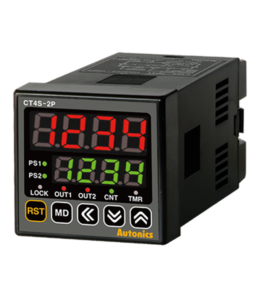 Timer Autonics Digital 4 Digit CT4S-2P4 Dual Preset, 24VAC/24-48VDC Di