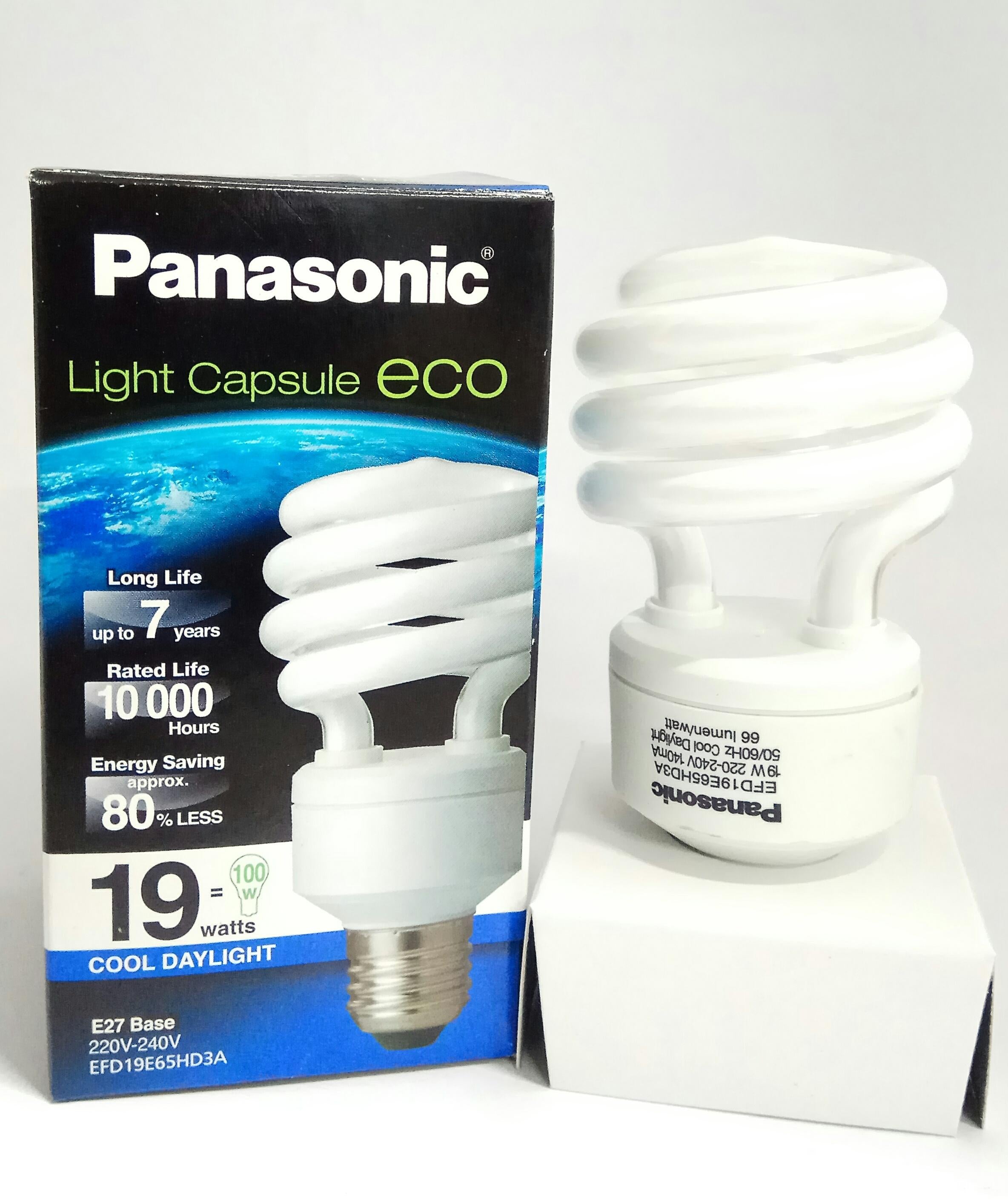 Lampu Hemat Energi Panasonic EFD19E65HD3A ECO 19W Spiral Cool Day Ligh