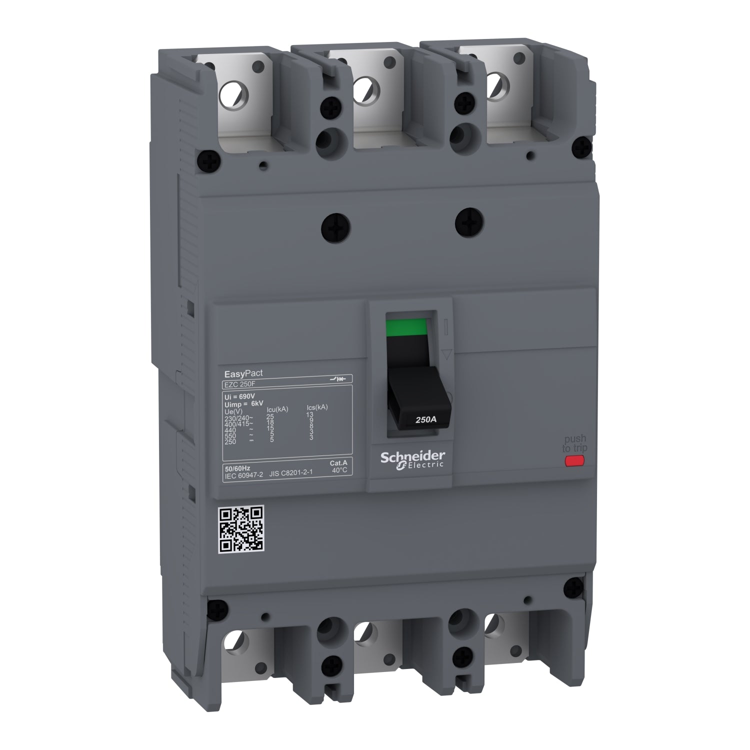 Breaker Schneider EZC250F 3P 160A 18kA EZC250F3160