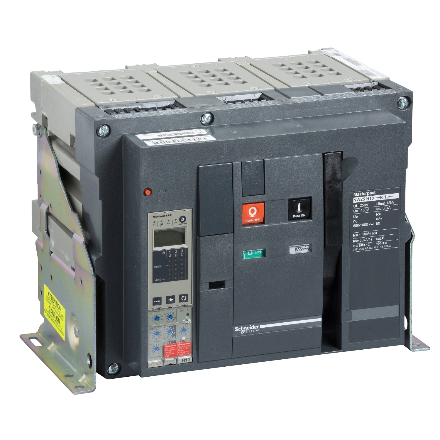 ACB Schneider Drawout Type NW25H14D2EH 4P 2500A 65kA