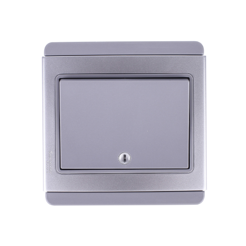 Switch Lampu Schneider Neo 1 Gang 1 Way Horizontal Grey Silver 10 A E3