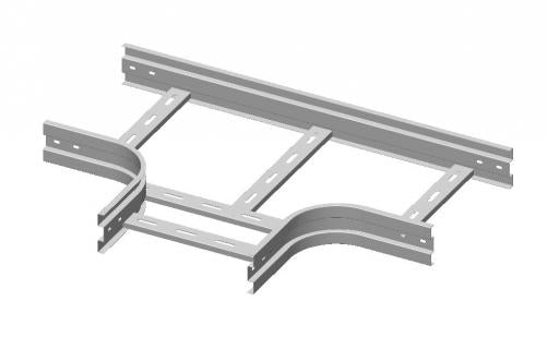 Equal Tee Ladder Tray Tek Type W Electro Galvanized W300xH100mm